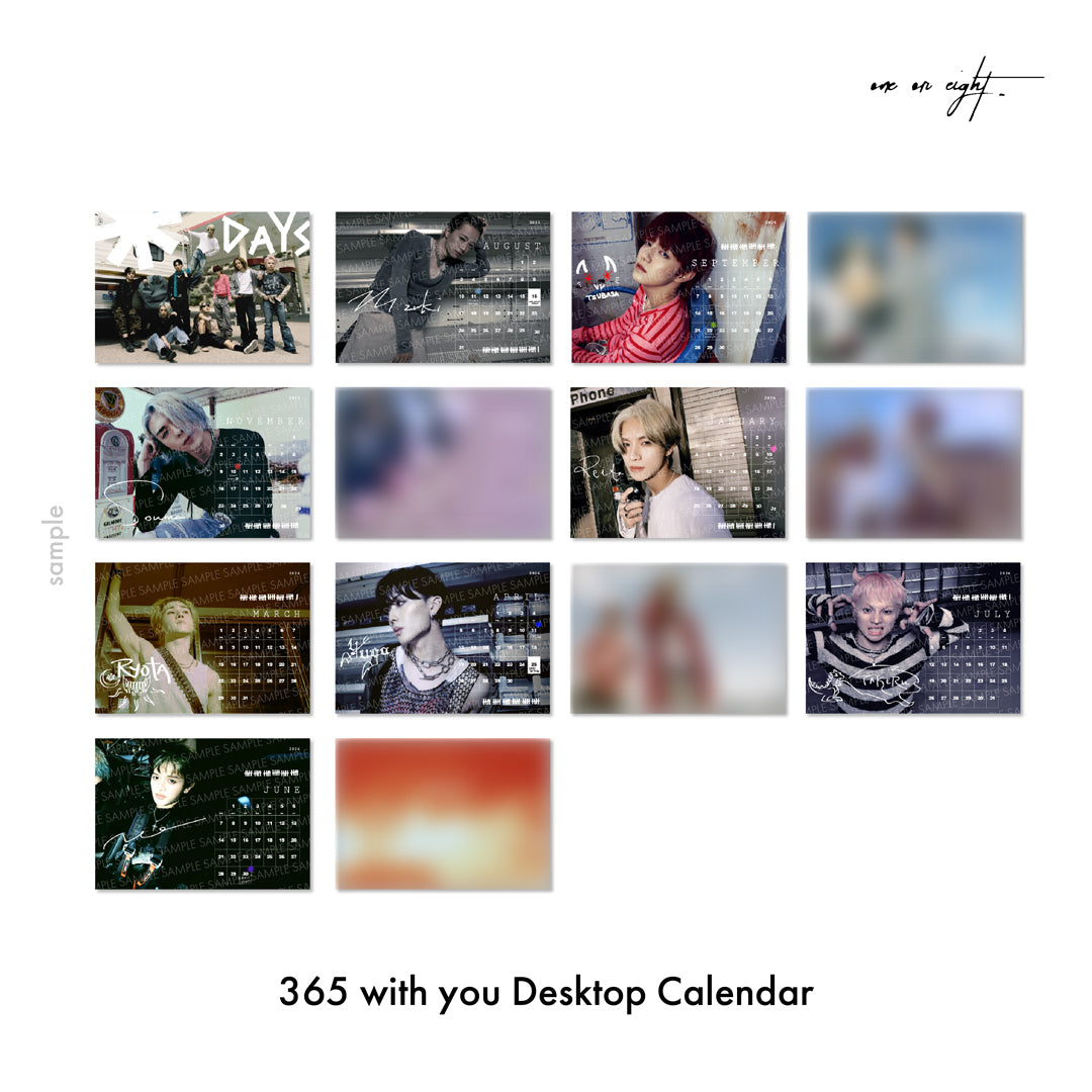 【365 Limited Edition】365 with you Desktop Calendar (with Random Photo – ONE OR EIGHT OFFICIAL SHOP